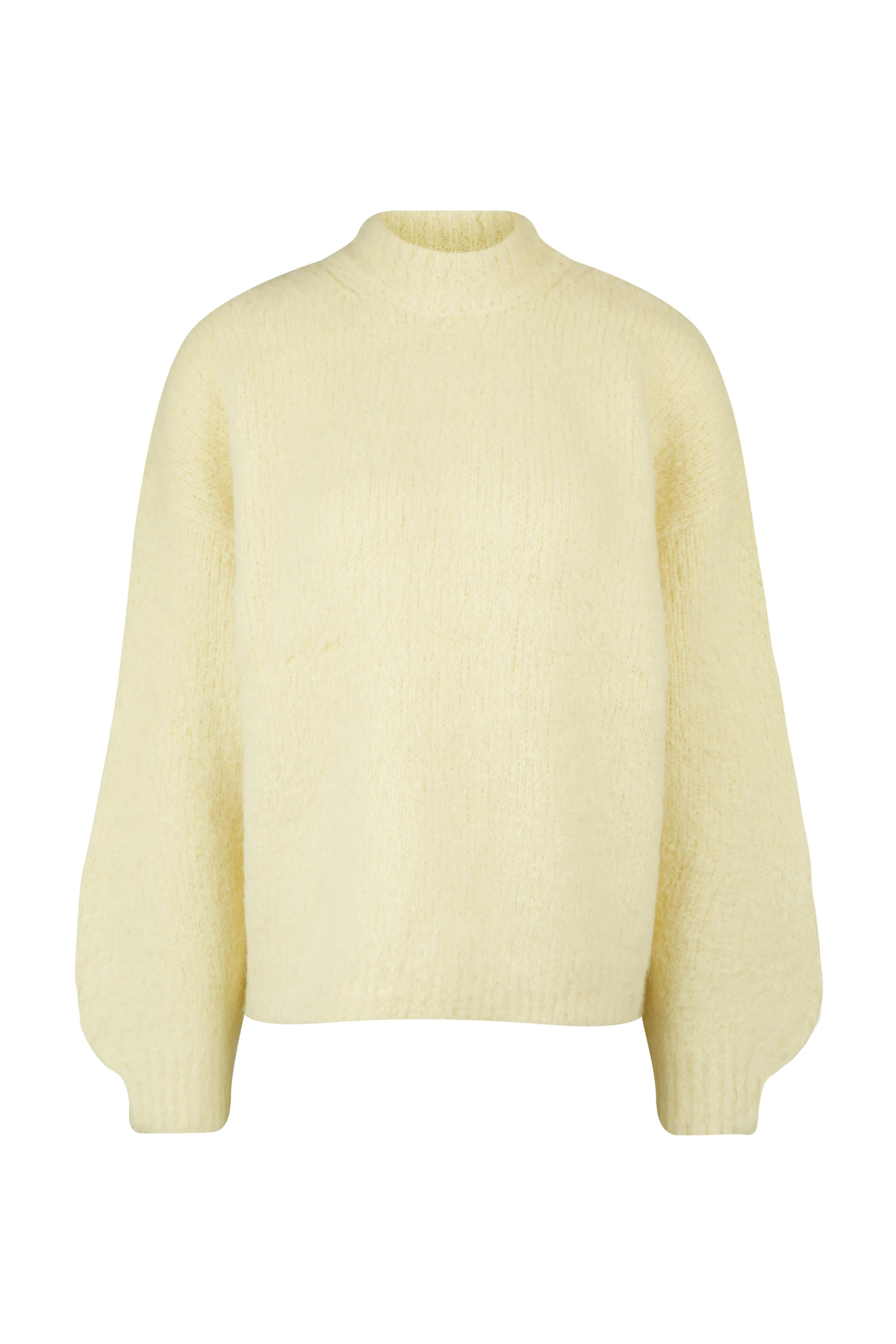 Women knit sweater RAMEA in yellow from DRYKORN