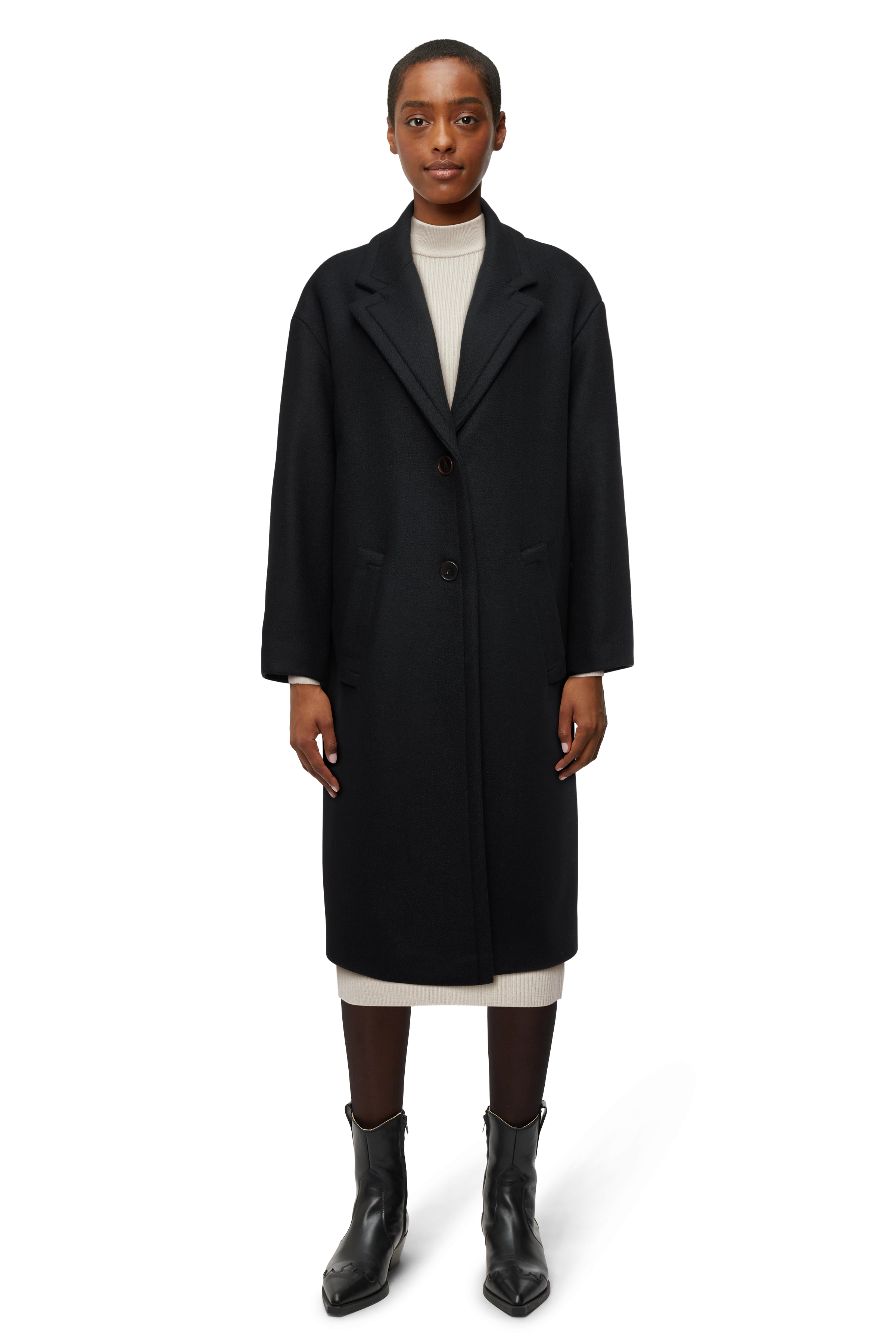 Sale classic coat NUTHALL in black from DRYKORN