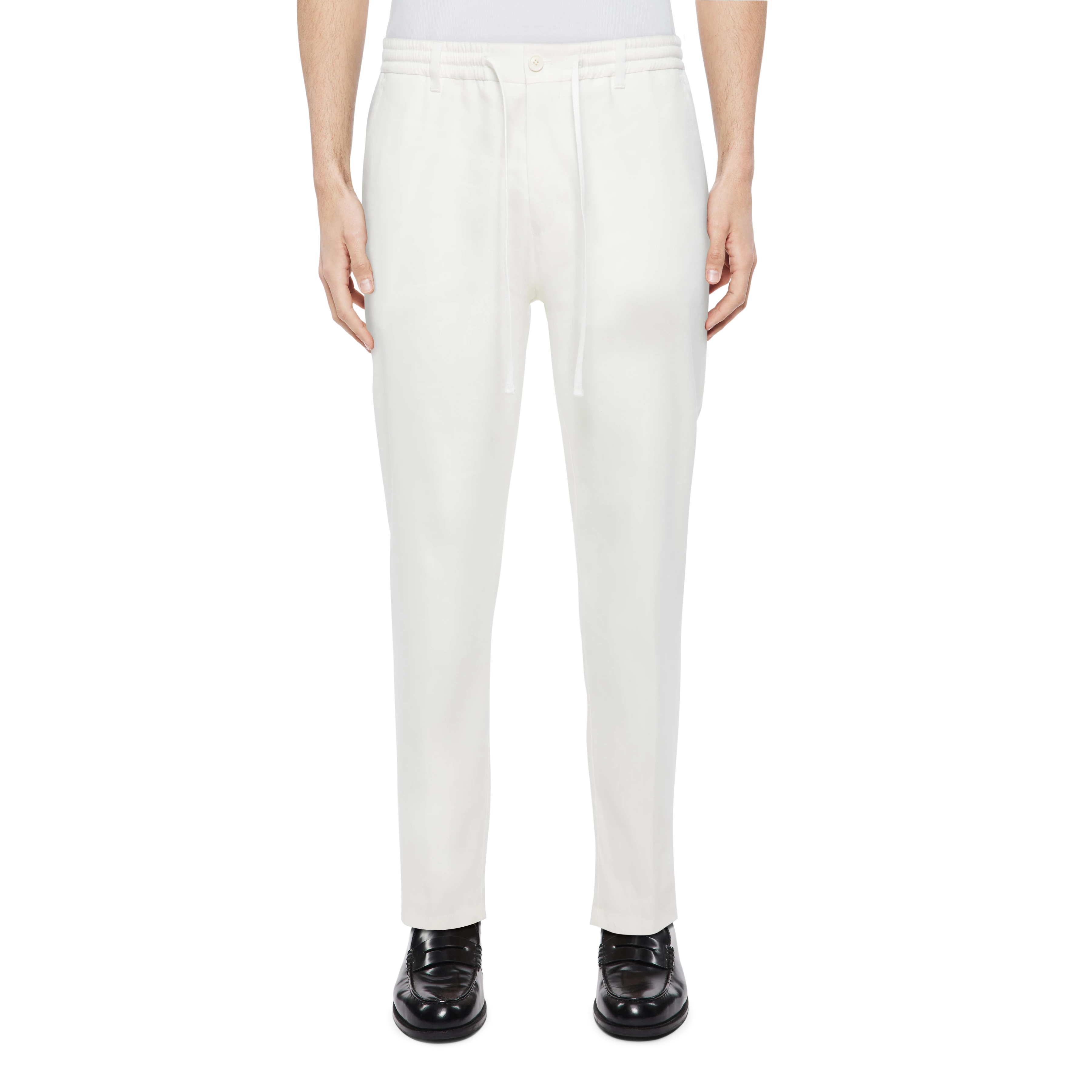 Men tailored pants DEGER in off white from DRYKORN